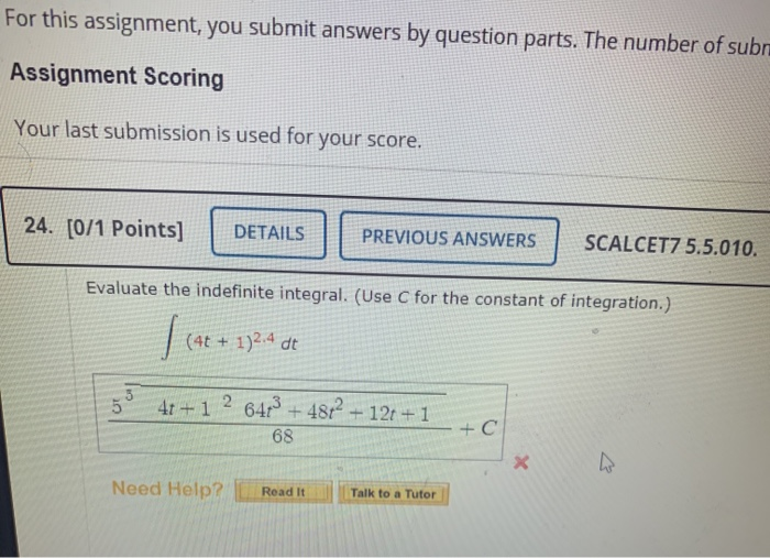 Solved For this assignment, you submit answers by question | Chegg.com