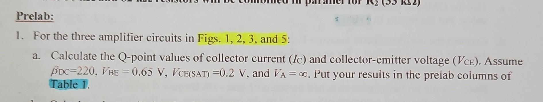 Solved Fig. 3. Common-emitter amplifier with bypassed | Chegg.com