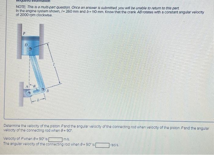 Solved Required information NOTE: This is a multh-part | Chegg.com
