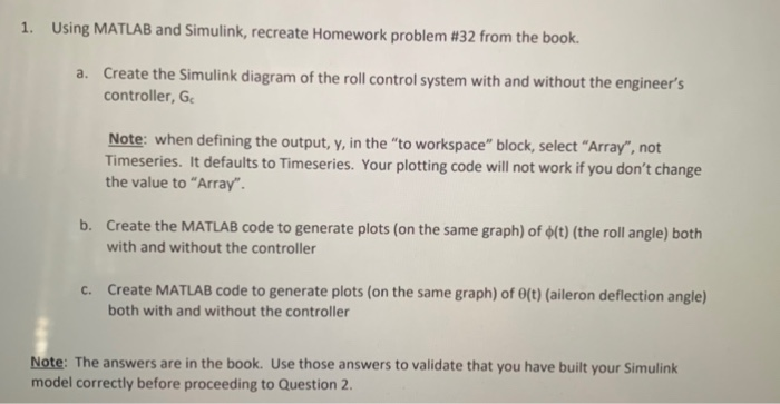 1 Using Matlab And Simulink Recreate Homework 3599