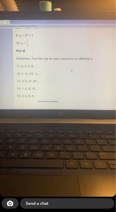 Solved Directions Try to find the first three numbers in the | Chegg.com