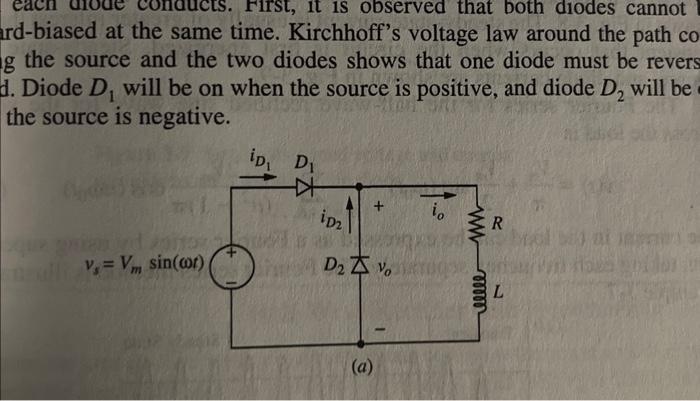 Solved Freewheeling Diode 343. The half-wave rectifier with | Chegg.com