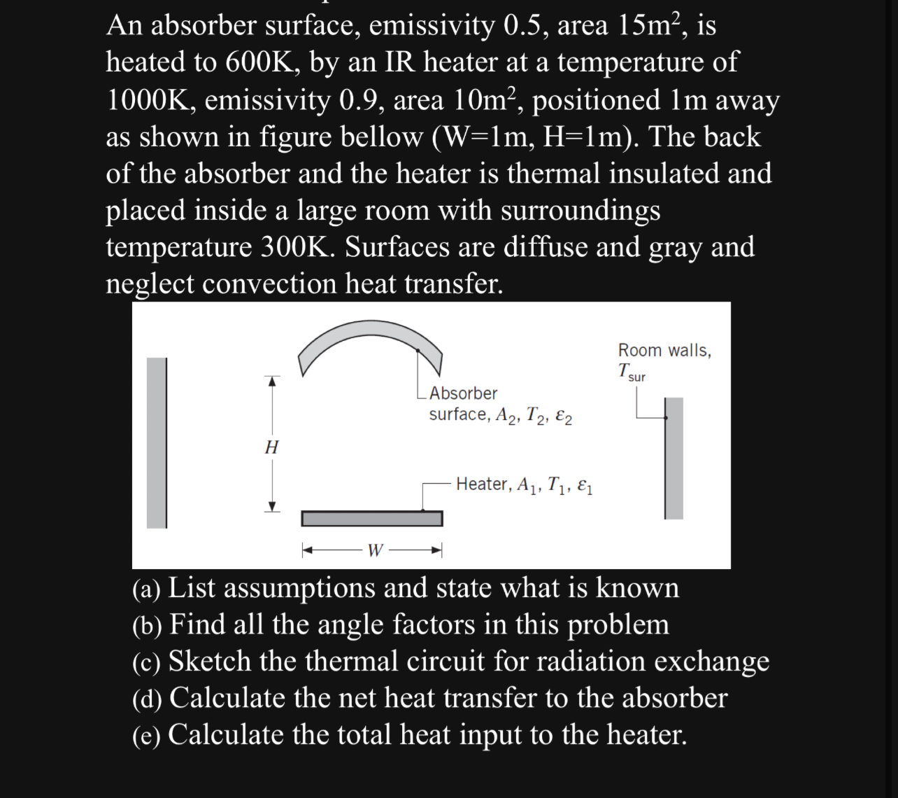 Solved Plz Show the sketch for (c) ﻿as well An absorber | Chegg.com