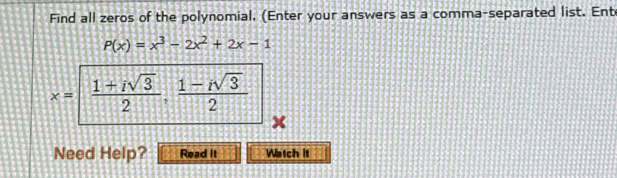 Find all zeros of the polynomial. (Enter your answers | Chegg.com