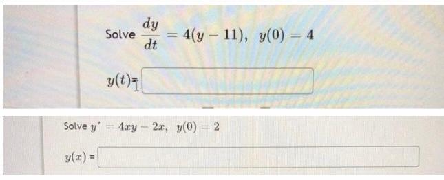 Solved Solve the separable differential equation dtdx=x2 and | Chegg.com