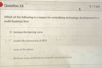 Solved Question 1601 ﻿ptsWhich of the following is a reason | Chegg.com