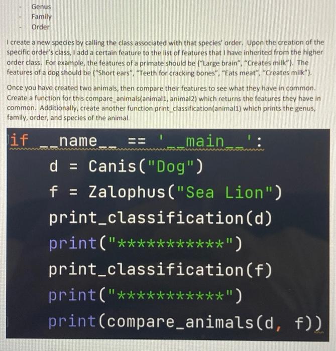 Solved Domain Eukaryo Kingdom Animalia Phylum Chordata Class | Chegg.com