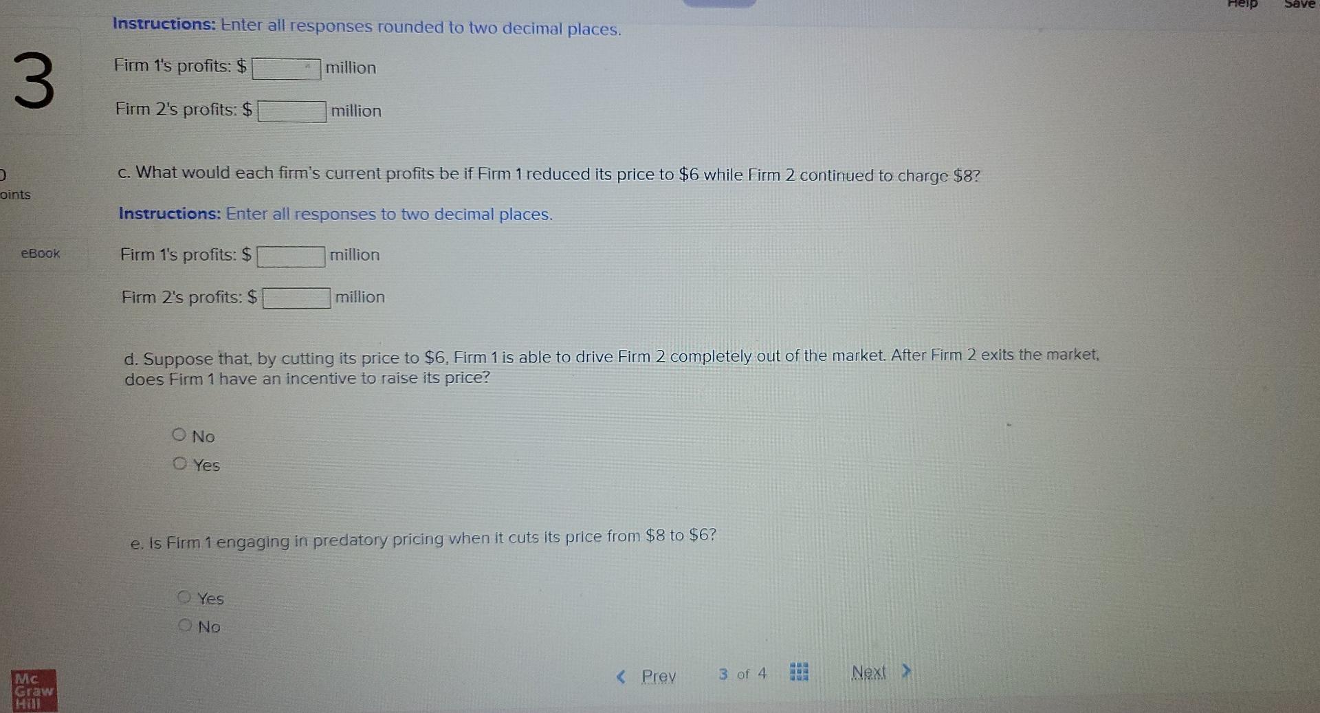 Solved 3 Two firms compete in a homogeneous product market | Chegg.com