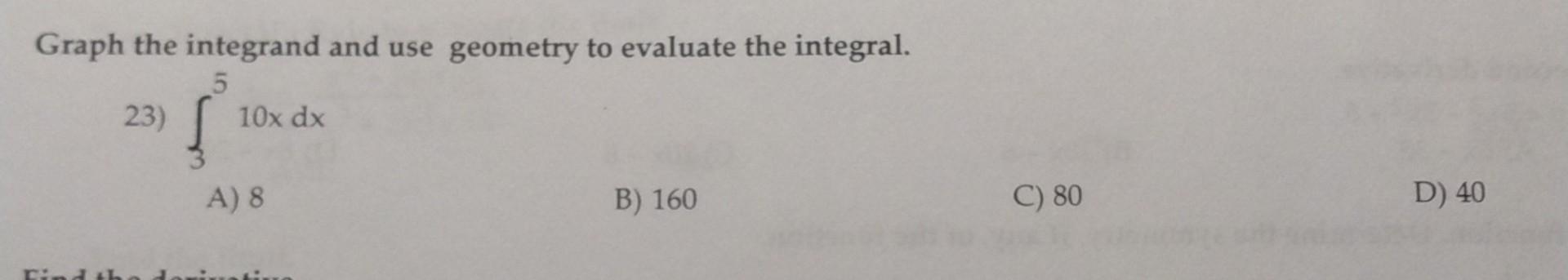 Solved Graph the integrand and use geometry to evaluate the | Chegg.com