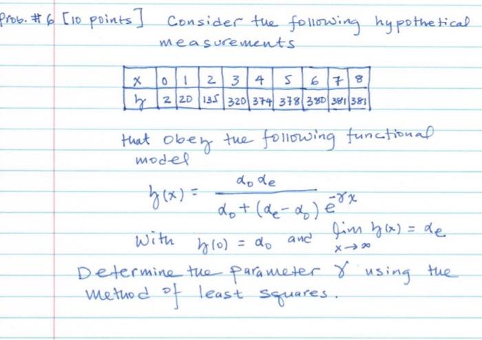 Solved prob. \# 6[10 points ] Consider the following | Chegg.com