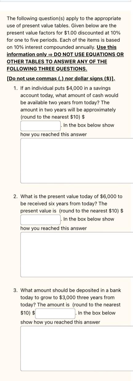 Solved The following question(s) ﻿apply to the appropriate | Chegg.com