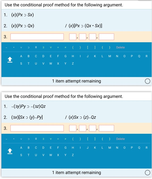 Solved Use the conditional proof method for the following | Chegg.com