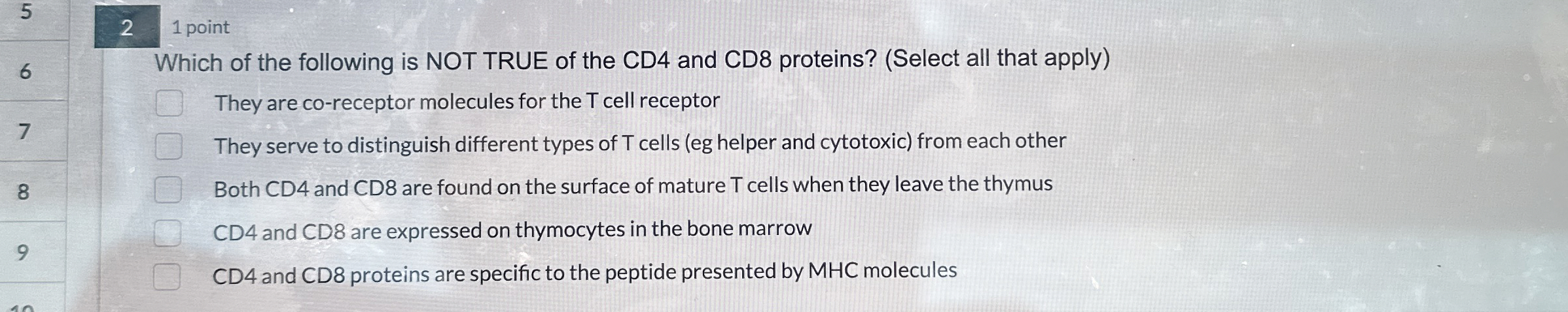 Solved 21 ﻿pointWhich of the following is NOT TRUE of the | Chegg.com