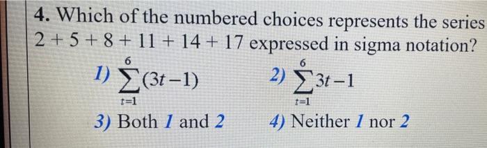 Solved 1 What Is The Sum Of The First 8 Terms Of The