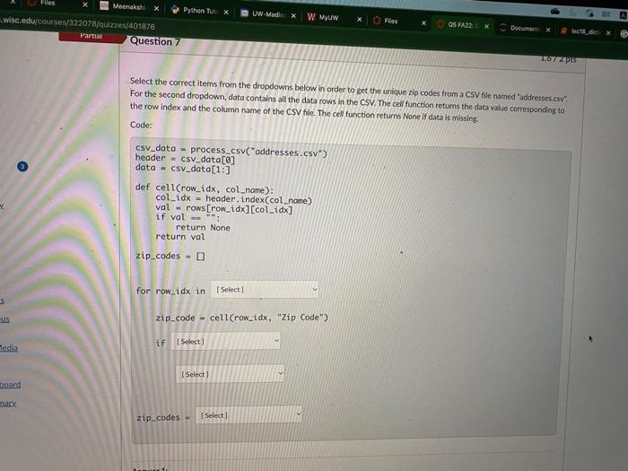 Select the correct items from the dropdowns belowin | Chegg.com