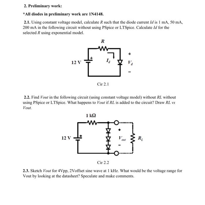 2.1. Using constant voltage model, calculate R such | Chegg.com