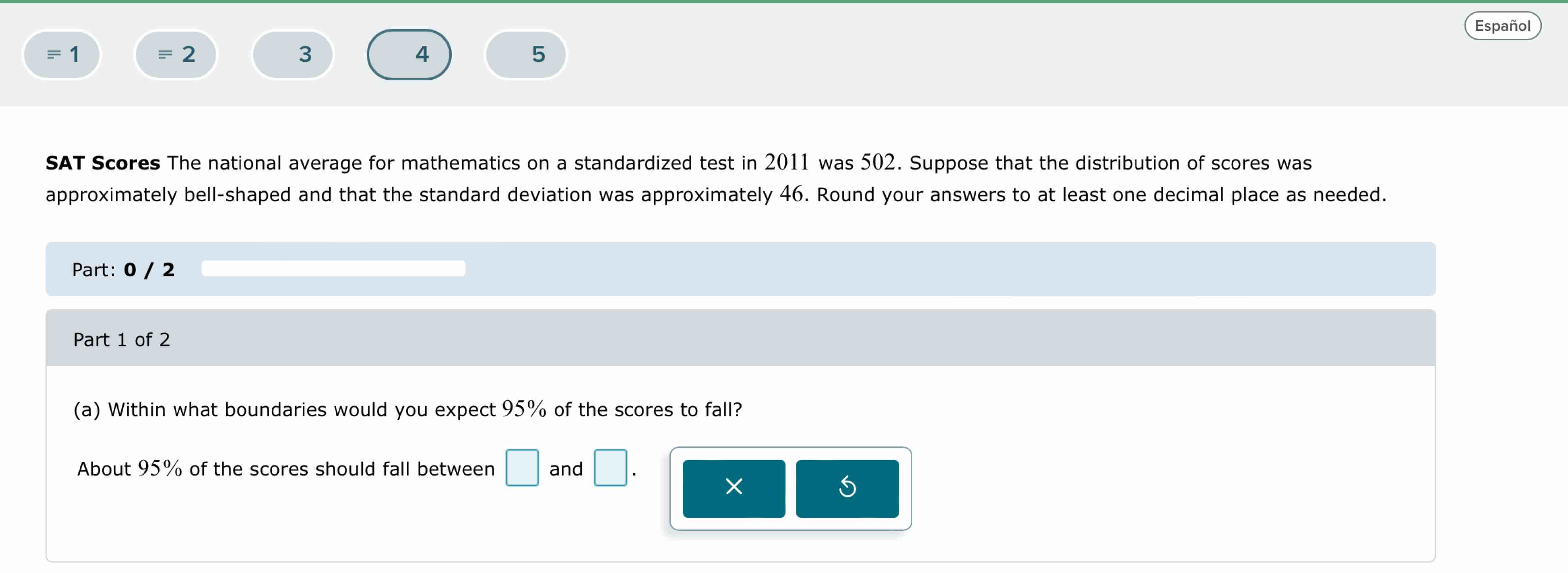 Solved SAT Scores The national average for mathematics on a | Chegg.com