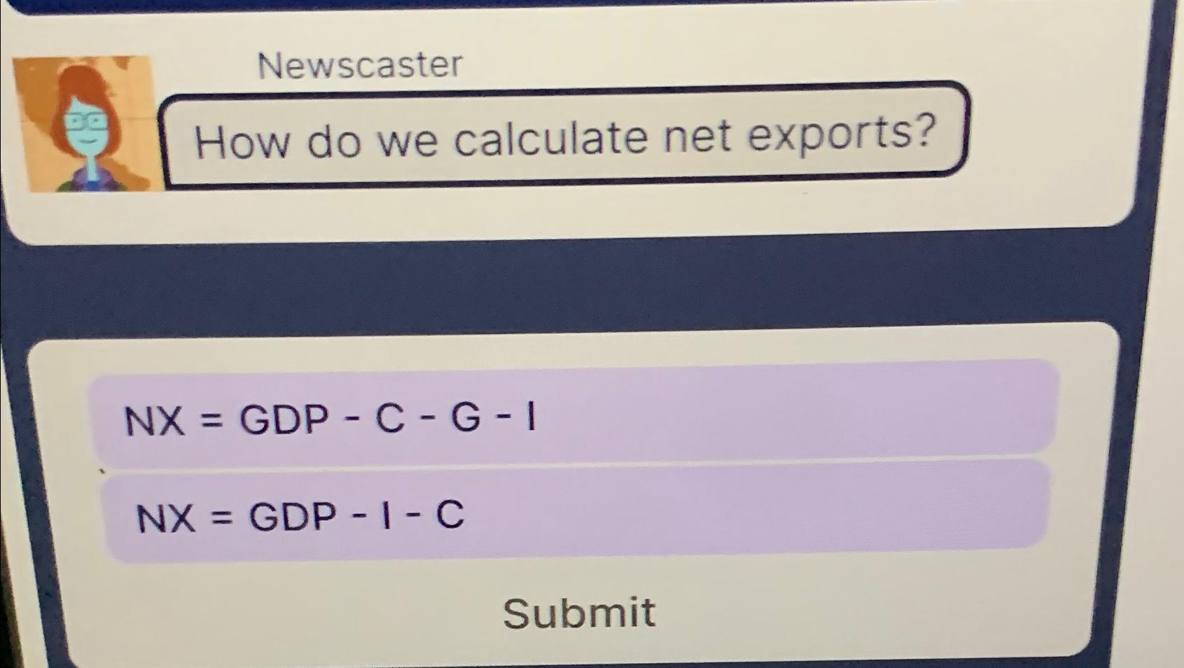 Solved NewscasterHow do we calculate net | Chegg.com