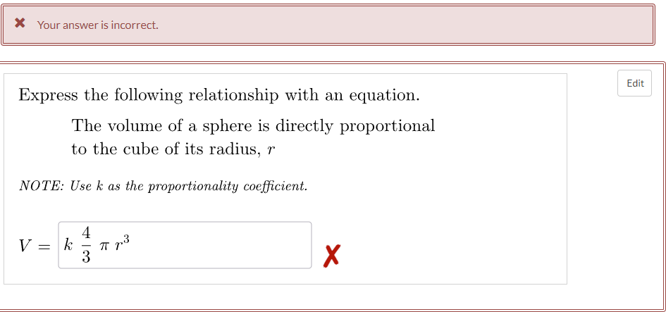 Solved Express the following relationship with an | Chegg.com