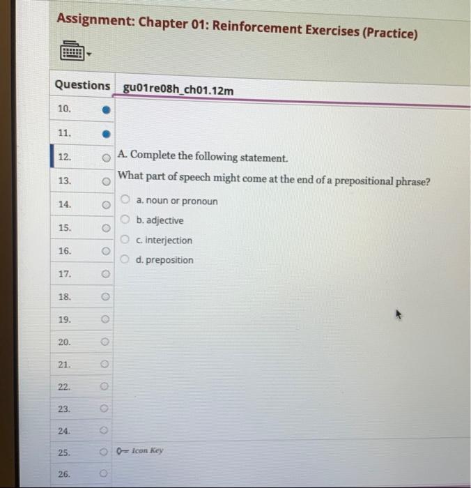 Assignment: Chapter 01: Reinforcement Exercises | Chegg.com