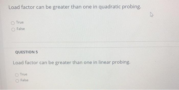 Solved Load factor can be greater than one in quadratic | Chegg.com
