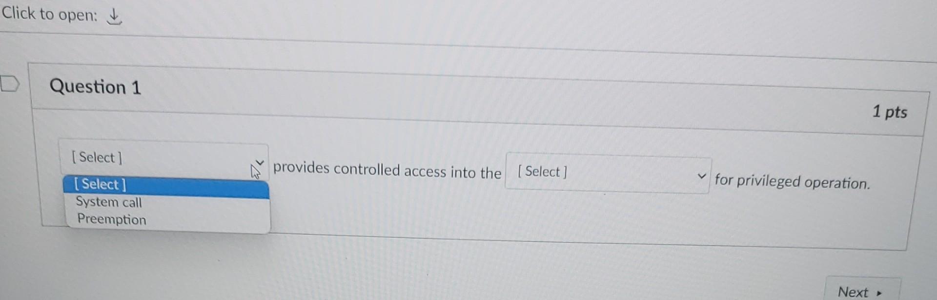 Solved second option is 1.kernel 2. memory for bank space | Chegg.com