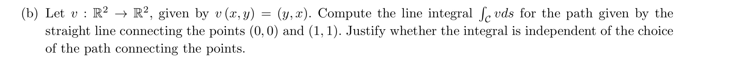 Solved Solve the following problem involving line integrals | Chegg.com
