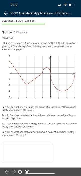 Solved Let h be a continuous function over the interval | Chegg.com