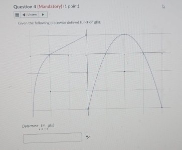 Solved Question 4 (Mandatory) (1 ﻿point)ListenGiven the | Chegg.com