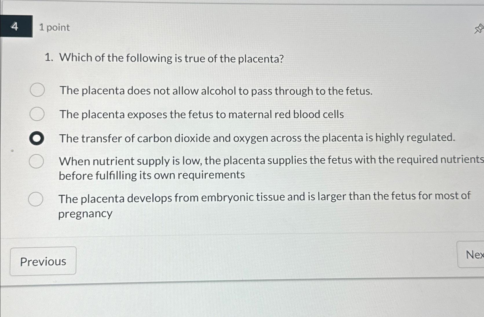 Solved 41 ﻿pointWhich of the following is true of the | Chegg.com