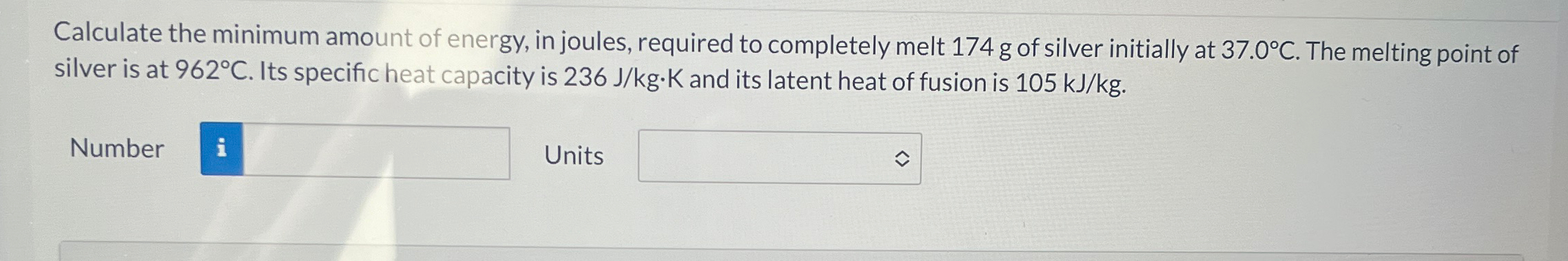 Solved Calculate the minimum amount of energy, in joules, | Chegg.com