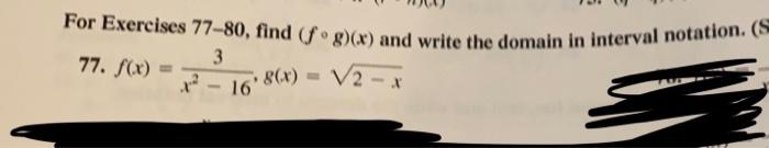 Solved For Exercises 91-98, find two functions f and g such | Chegg.com