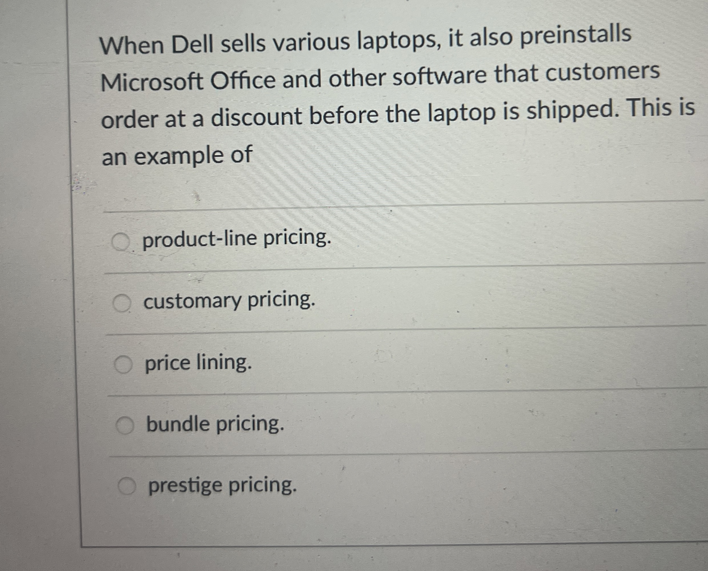 Solved When Dell sells various laptops, it also preinstalls | Chegg.com