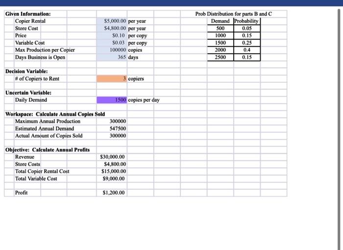 Part B: Create a Basic Simulation Model - In | Chegg.com