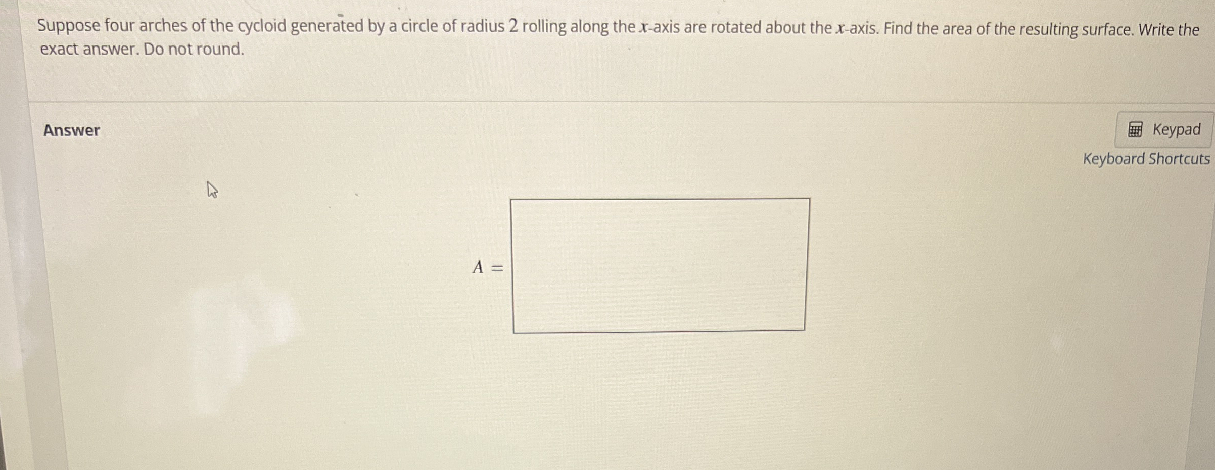 Solved Suppose four arches of the cycloid generated by a | Chegg.com