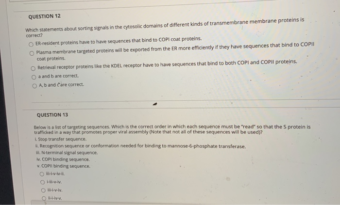 Solved QUESTION 12 Which statements about sorting signals in | Chegg.com