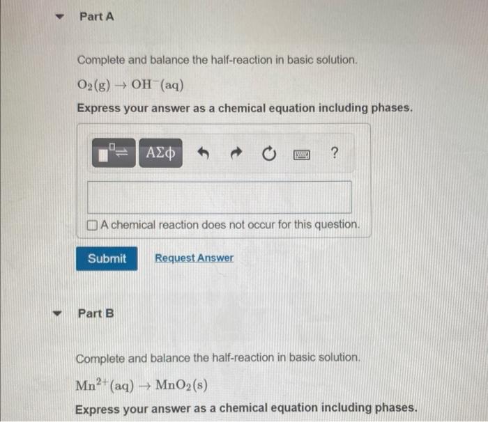 Solved Complete and balance the half-reaction in basic | Chegg.com