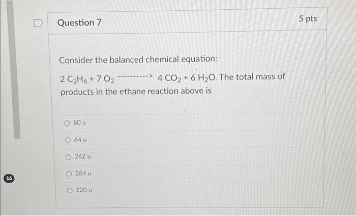 Solved Consider the balanced chemical equation: | Chegg.com