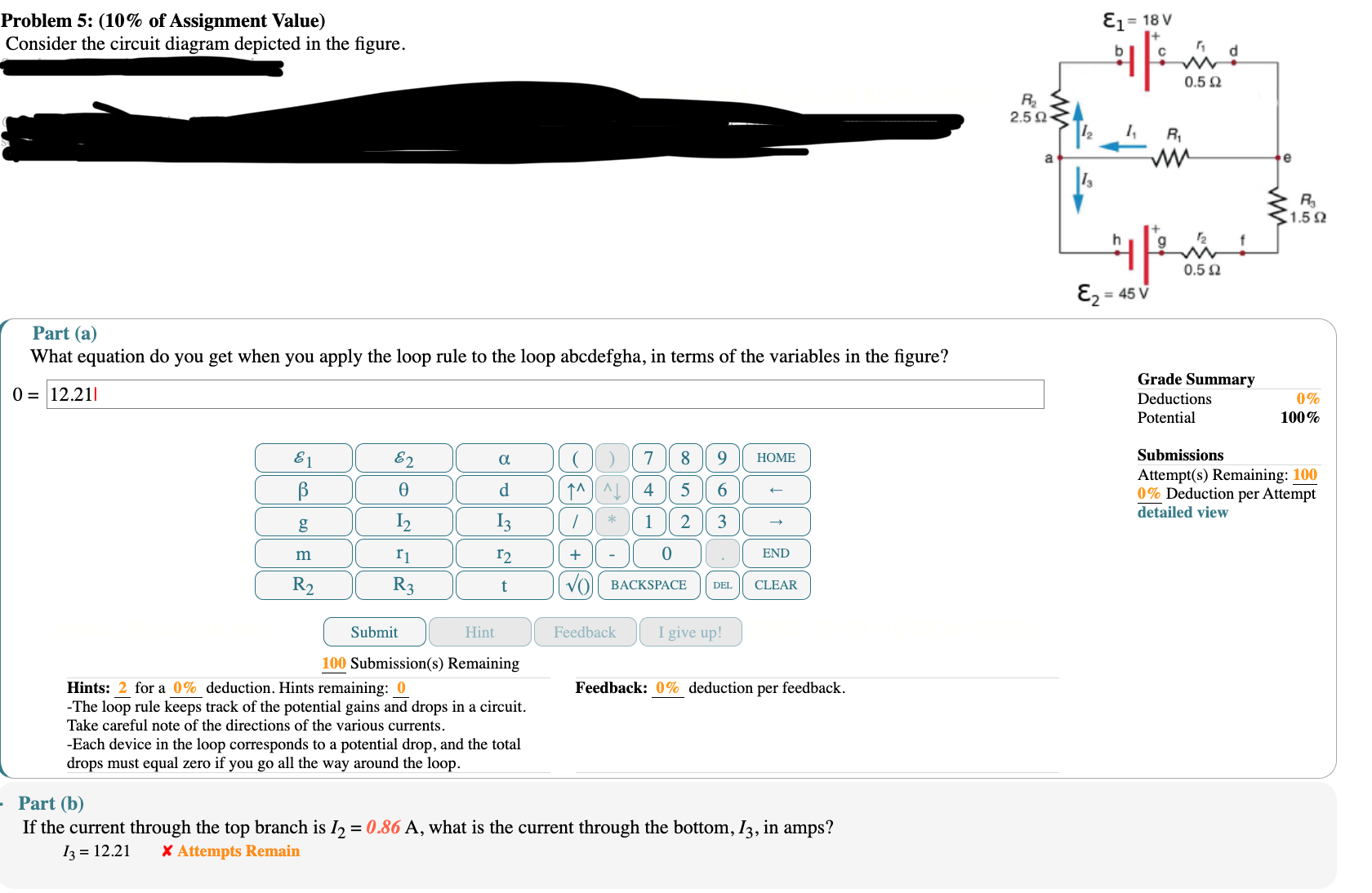Solved Problem 5: (10% ﻿of Assignment Value) ﻿Consider the | Chegg.com