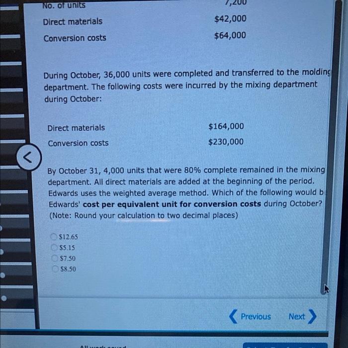 Solved Edwards Company produces a product that passes | Chegg.com