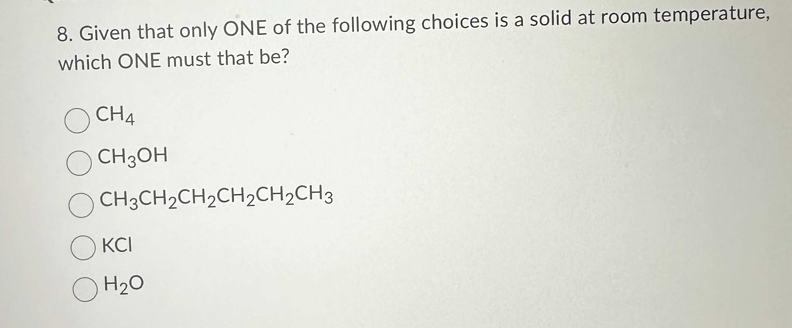 Solved Given that only ONE of the following choices is a | Chegg.com