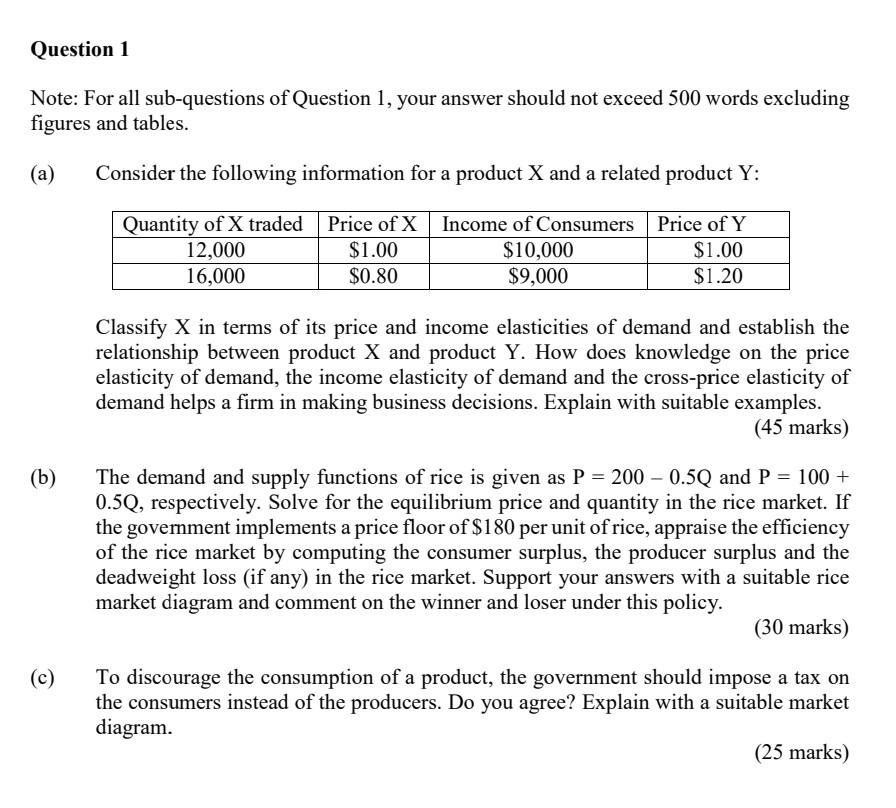 Solved Note: For all sub-questions of Question 1, your | Chegg.com