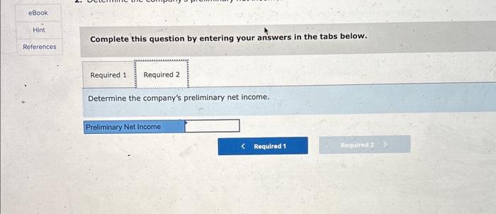 Solved 0.62 points eBook Hint References The following | Chegg.com