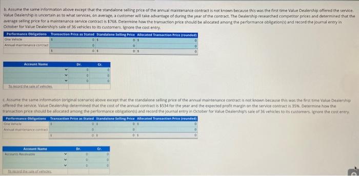 Solved Allocating Transaction Price to Performance | Chegg.com