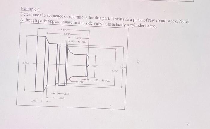 Solved Example 4 Determine the sequence of operations | Chegg.com