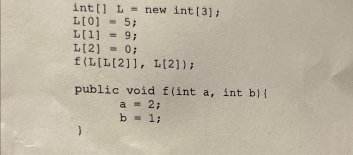 Solved For each of the following parameter-passing methods, | Chegg.com