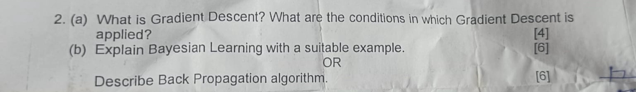 Solved (a) ﻿What is Gradient Descent? What are the | Chegg.com