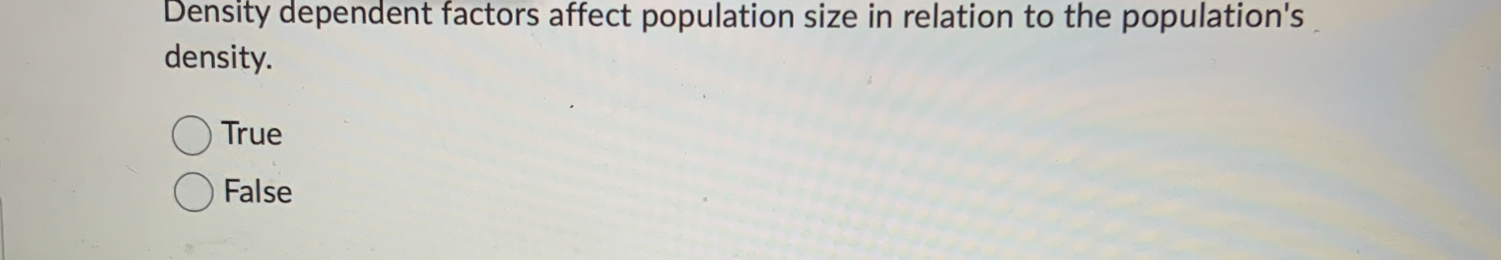 Solved Density dependent factors affect population size in | Chegg.com Solved Density dependent factors affect population size in | Chegg.com