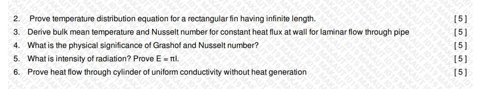 Solved 2. Prove temperature distribution equation for a | Chegg.com