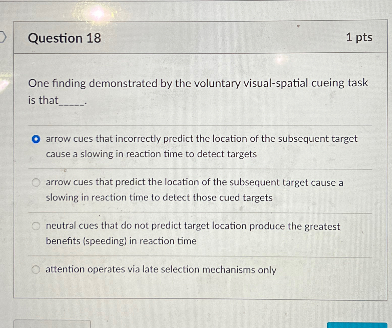 Solved Question 181ptsOne finding demonstrated by the | Chegg.com